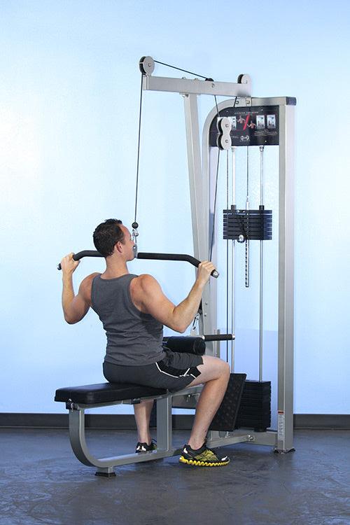 Dual Function Lat-Low Row Combo - Muscle D Fitness - Seated - Pin Sele ...